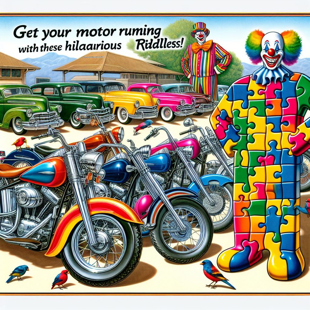 Get Your Motor Running with These Hilarious Riddles! – Abbey Glass Inc